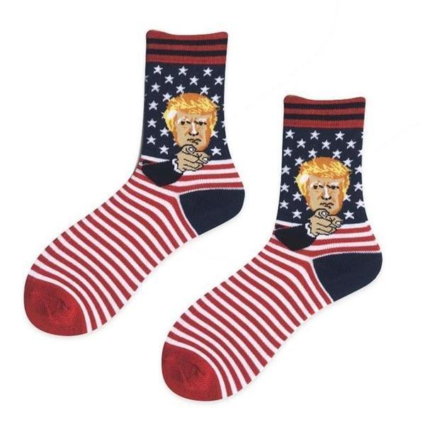 America Donald Trump Hair Socks - GEEKYGET