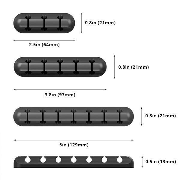 Silicone Cable Holder Organizer Clip - GEEKYGET