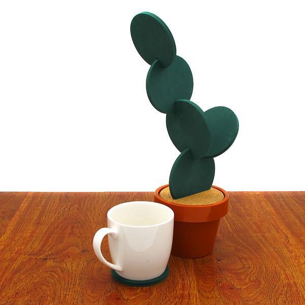 Potted Cactus Coasters - GEEKYGET