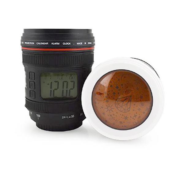 DSLR Camera Lens Projection Alarm Clock - GEEKYGET