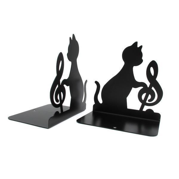 Musical Cat Metal Bookends - GEEKYGET