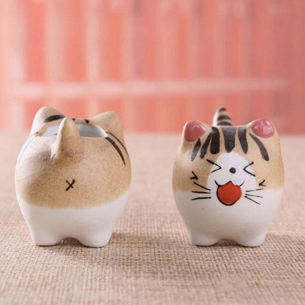 Cat Ceramic Planter Pot Terrarium - GEEKYGET®