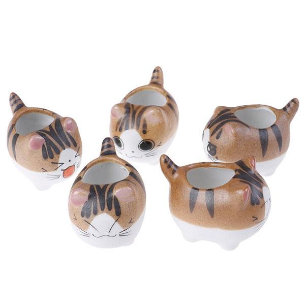 Cat Ceramic Planter Pot Terrarium - GEEKYGET