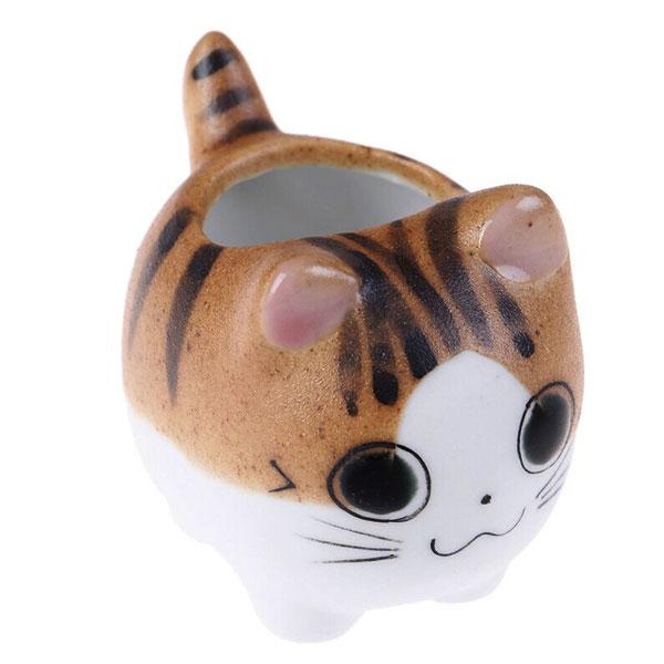 Cat Ceramic Planter Pot Terrarium - GEEKYGET