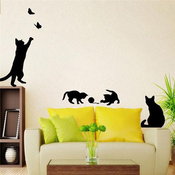 Cat Wall Decal Stickers Set - GEEKYGET