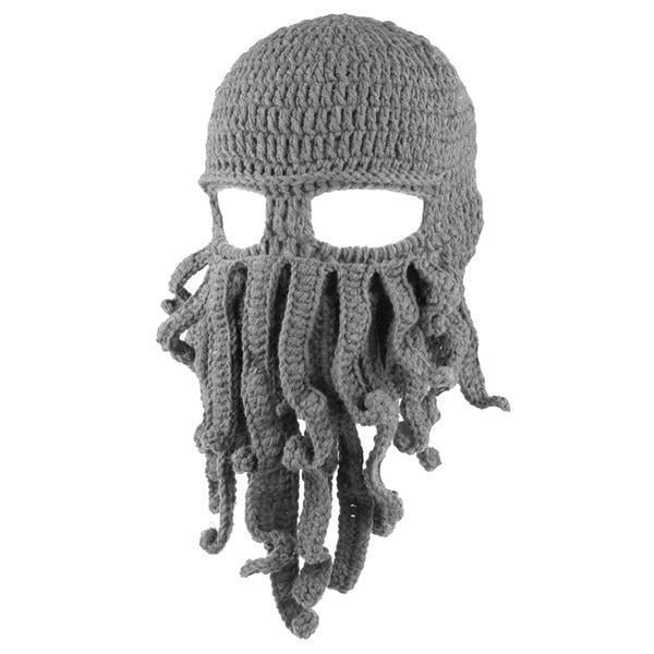 Handmade Knitted Octopus Tentacles Mask - GEEKYGET