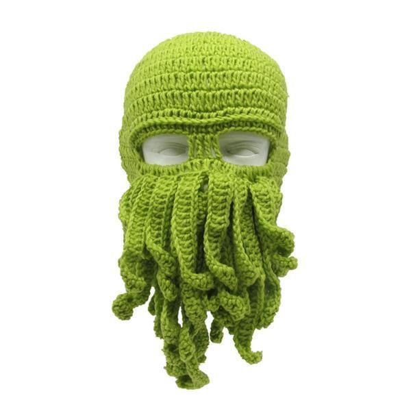 Handmade Knitted Octopus Tentacles Mask - GEEKYGET