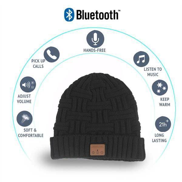 Rechargeable Hands-Free Bluetooth Beanie - GEEKYGET