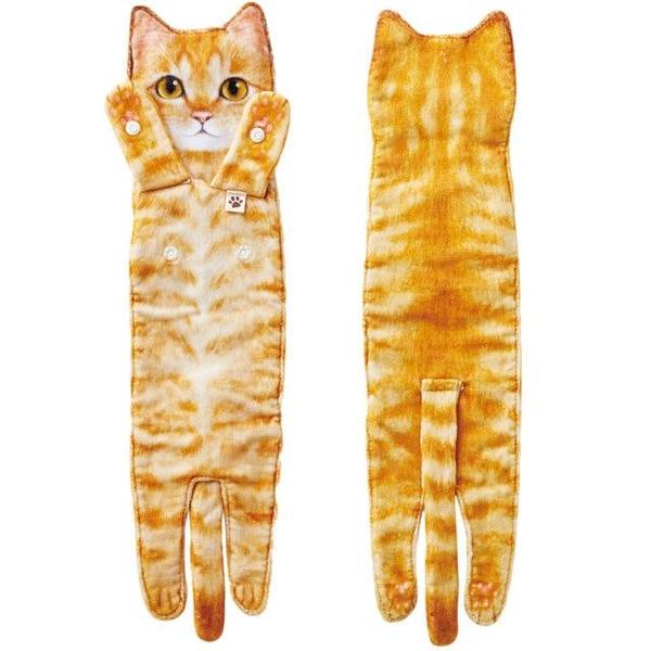 Realistic Hanging Cat Hand Towels - GEEKYGET