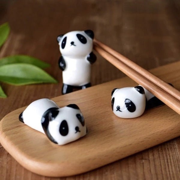 Ceramic Panda Paintbrush Chopsticks Holder - GEEKYGET