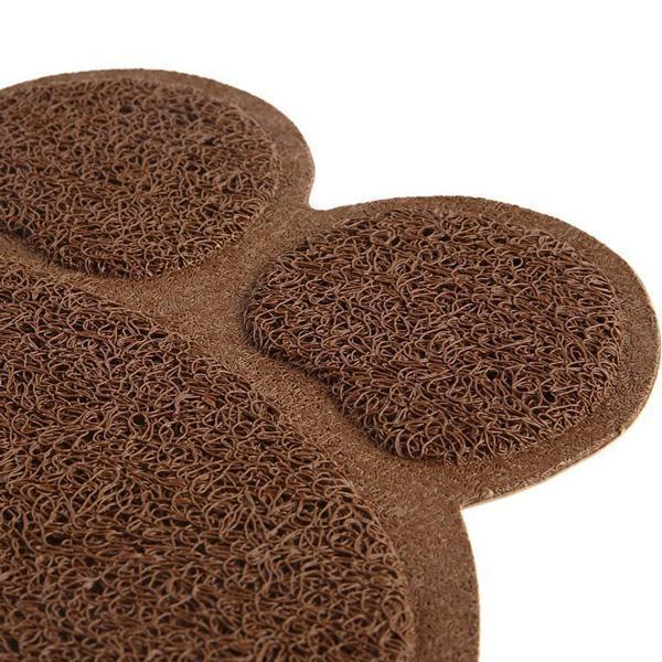 Paw Print Pet Feeding Litter Mat - GEEKYGET