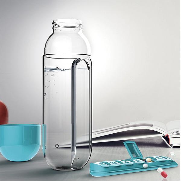 Vitamin Pill Box Water Bottle - GEEKYGET