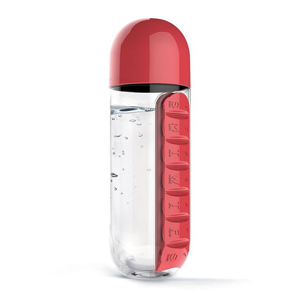 Vitamin Pill Box Water Bottle - GEEKYGET