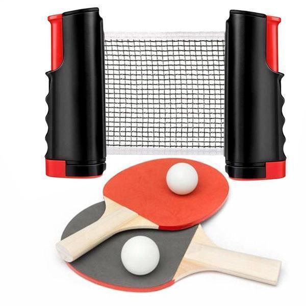 Portable Ping Pong Paddle Retractable Net Set - GEEKYGET®