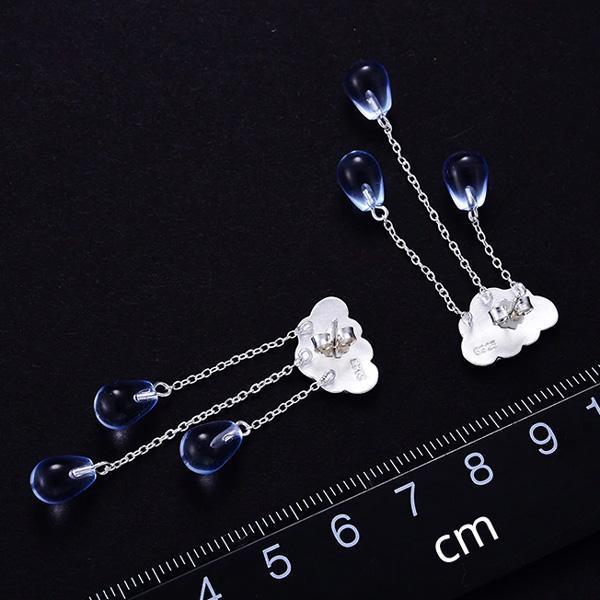 Gemstone Raindrop Cloud Earrings - GEEKYGET