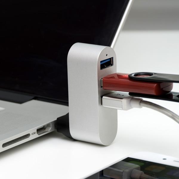 3 Ports Rotatable USB 3.0 Hub - GEEKYGET