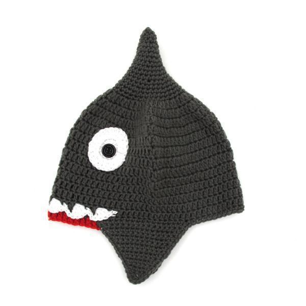 Handmade Knitted Shark Beanie - GEEKYGET