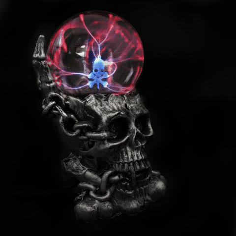 Skull Plasma Ball Light - GEEKYGET