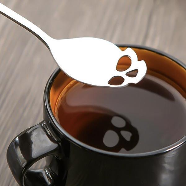 Stainless Steel Skull Teaspoon - GEEKYGET
