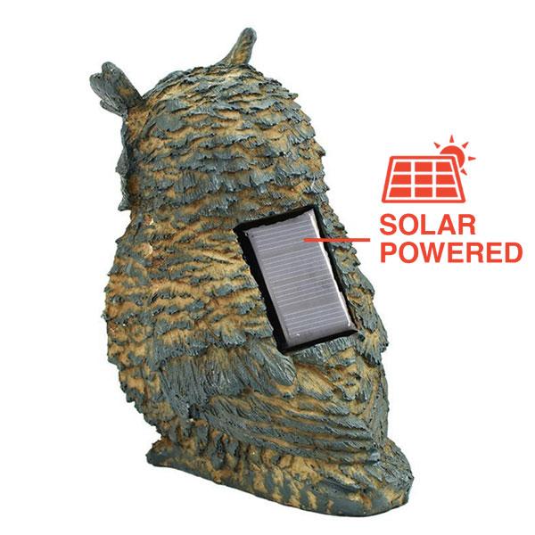 Solar Powered Owl Outdoor Light - GEEKYGET