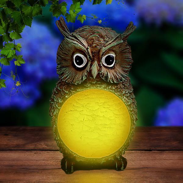 Solar Powered Owl Outdoor Light - GEEKYGET