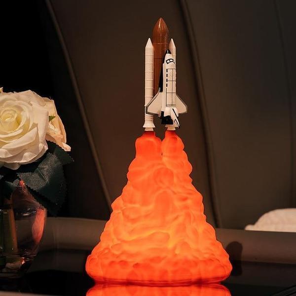 Space Shuttle Rocket Lamp - GEEKYGET
