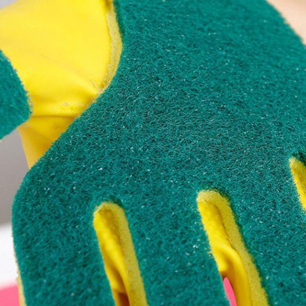 Scrub Sponge Cleaning Gloves - GEEKYGET