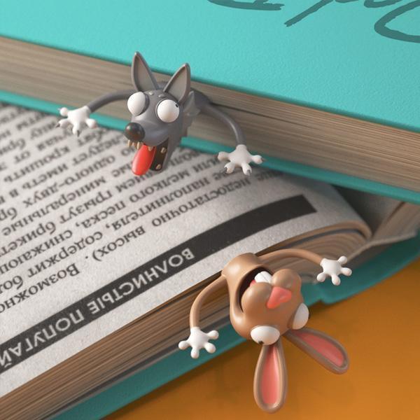 Ouch Squashed Animal Bookmarks - GEEKYGET