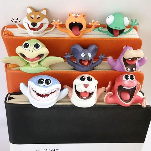 Ouch Squashed Animal Bookmarks - GEEKYGET