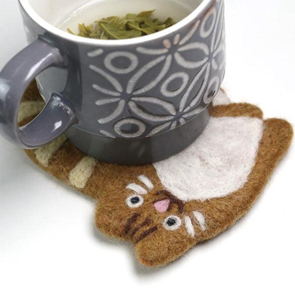 Squashed Cartoon Animal Felt Coasters - GeekyGet