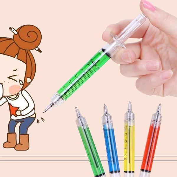 Novelty Injection Syringe Shaped Pen - GEEKYGET