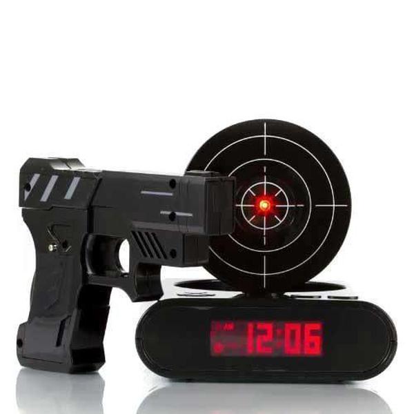 Gun And Target Recordable Alarm Clock - GEEKYGET®