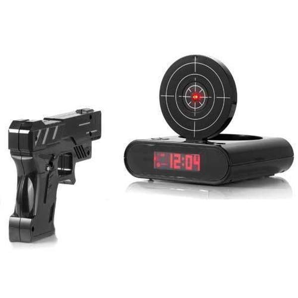 Gun And Target Recordable Alarm Clock - GEEKYGET®