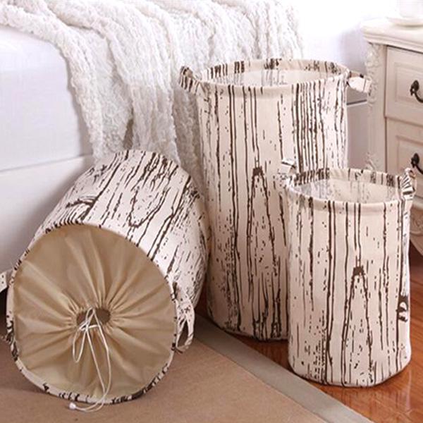 Waterproof Tree Stump Laundry Storage Basket - GEEKYGET
