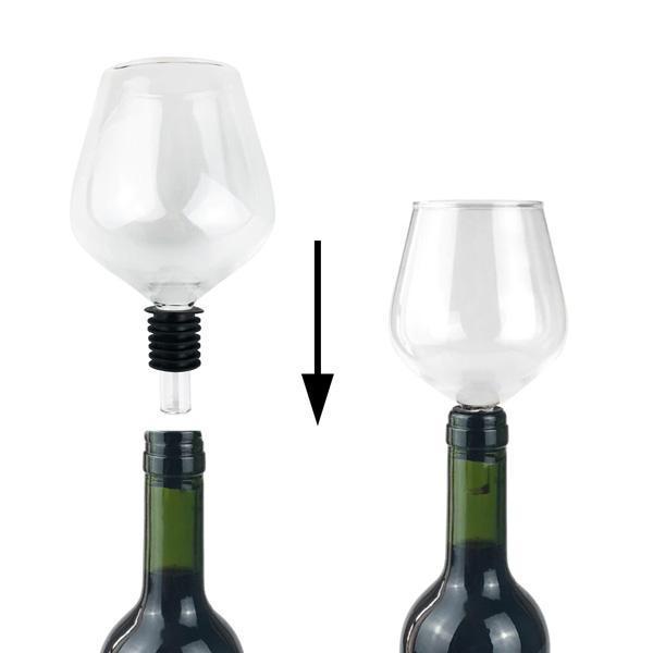 Wine Bottle Glass Topper Cup - GEEKYGET®