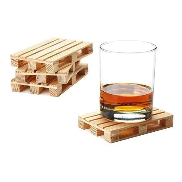 Mini Wooden Forklift Pallet Coaster - GEEKYGET