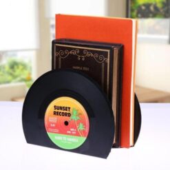 Retro Vinyl Record Bookends - GEEKYGET