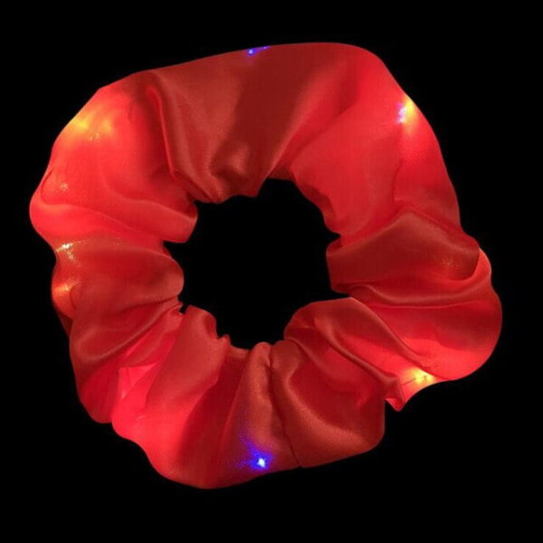 LED Light Scrunchies Luminous Hair Bow - GEEKYGET